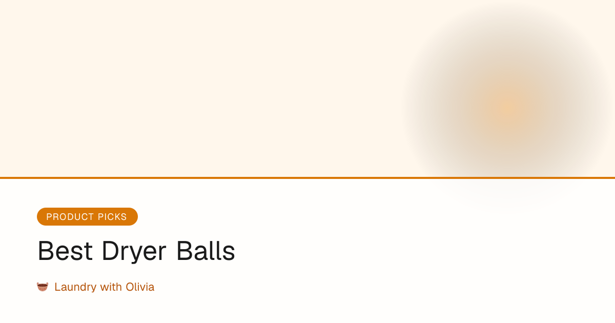 Best Dryer Balls